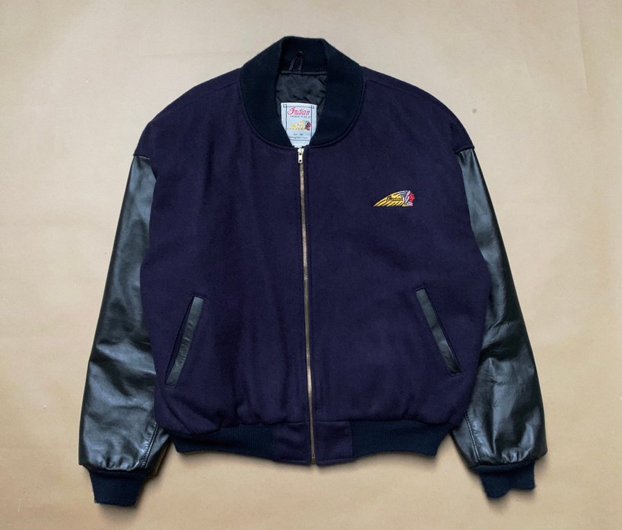 Sällsynt vintage Indian Motocycle varsityjacka .. | Köp på Tradera ...