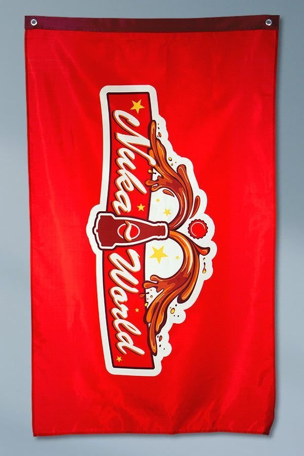 Fallout Nuka World Flagga - Bethesda | Köp på Tradera (713520657)