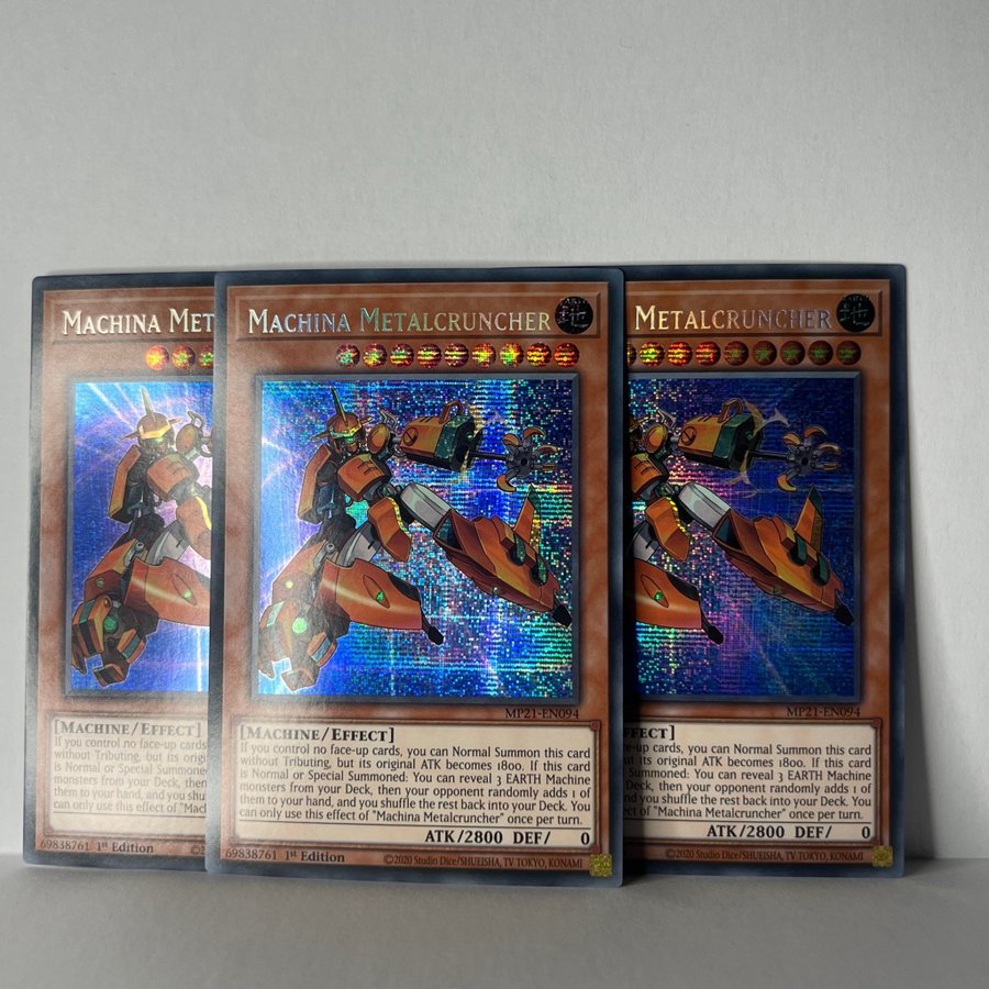 Machina Metalcrucher 3x Playset Yu-Gi-Oh! Yugioh | Köp på Tradera ...