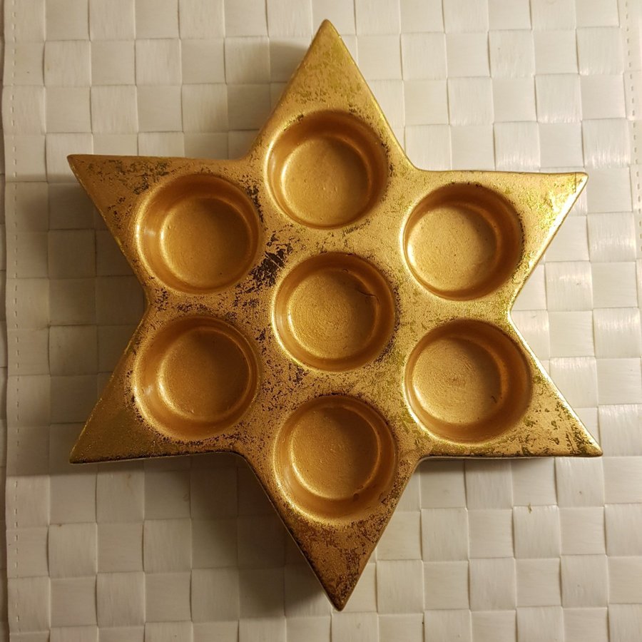 Mormors ljusstake, som en stjärna, för sju värm.. | Köp på Tradera ...