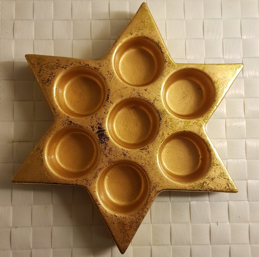 Mormors ljusstake, som en stjärna, för sju värm.. | Köp på Tradera ...