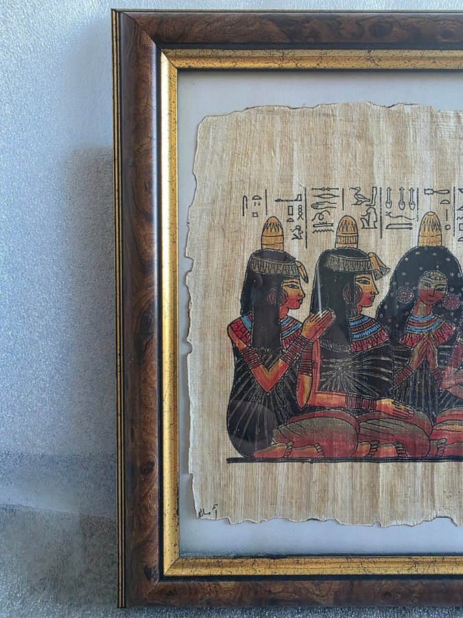 Tavla med Egyptiskt Motiv- Trygghet | Köp på Tradera (733939829)