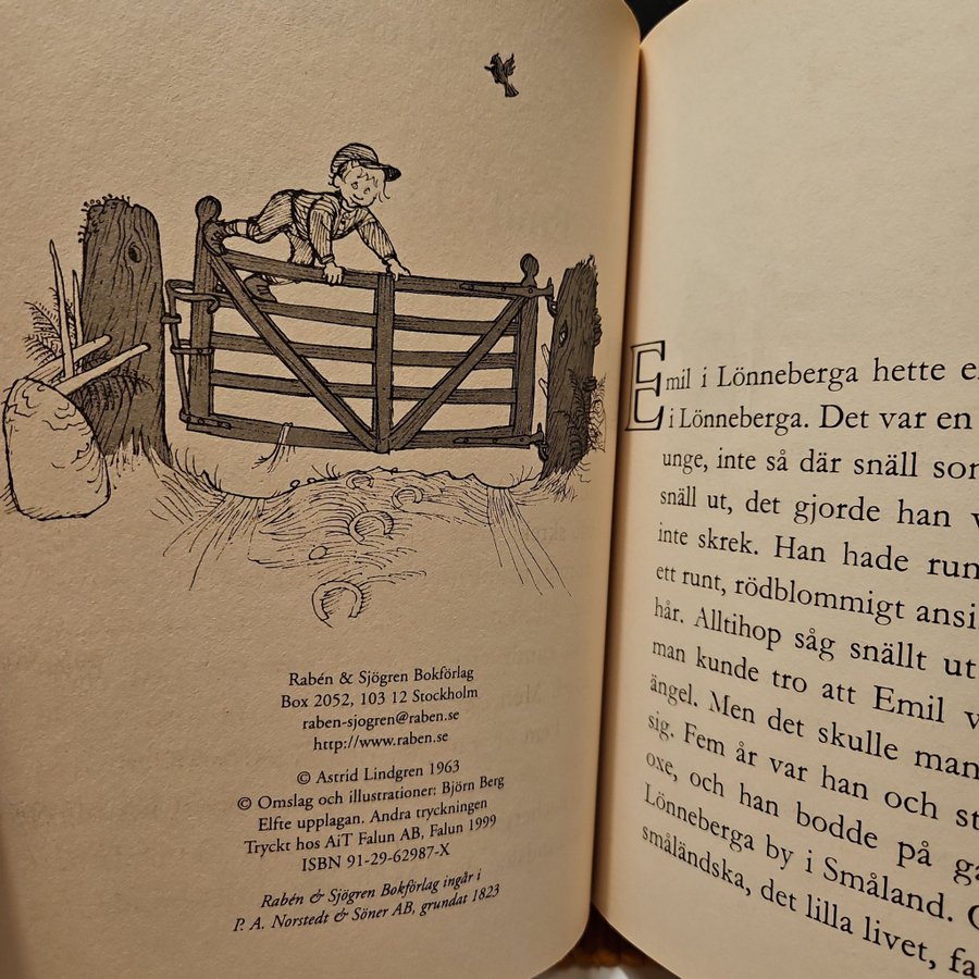 Emil i Lönneberga - Astrid Lindgren - 1963 | Köp på Tradera (714124184)