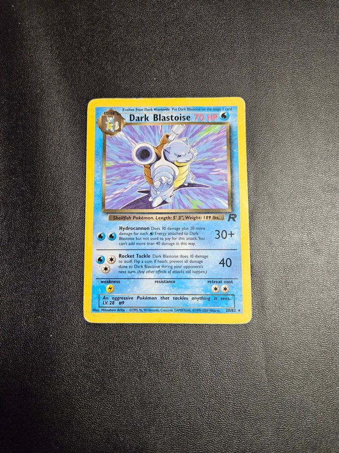 Pokémon Team Rocket — Dark Blastoise 20/82 | Köp på Tradera (711645433)