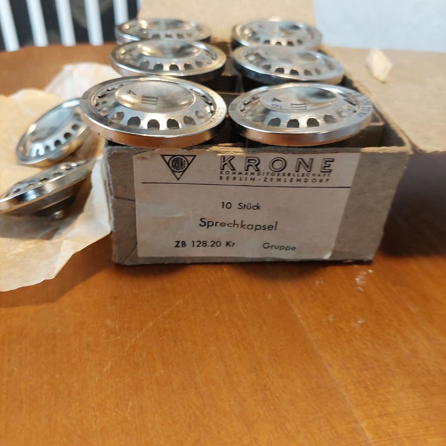 Krone Sprechkapsel mikrofon kapsel till telefon.. | Köp på Tradera ...