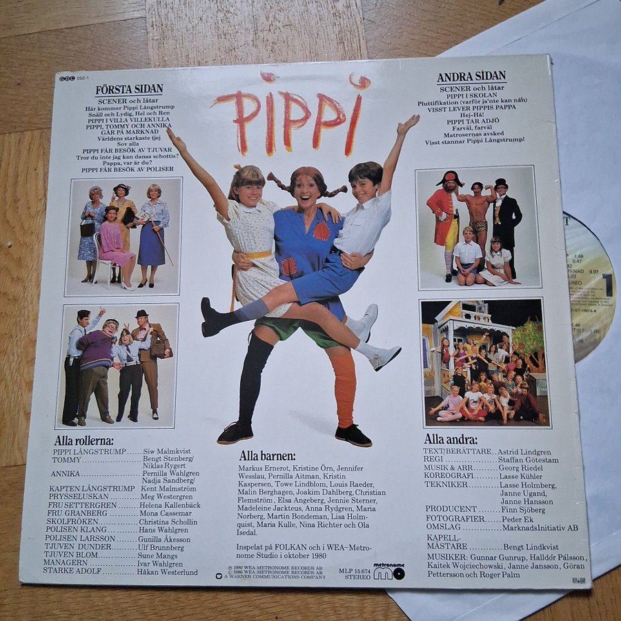 Pippi Långstrump med Siv Malmkvist (80-tal) | Köp på Tradera (713415220)