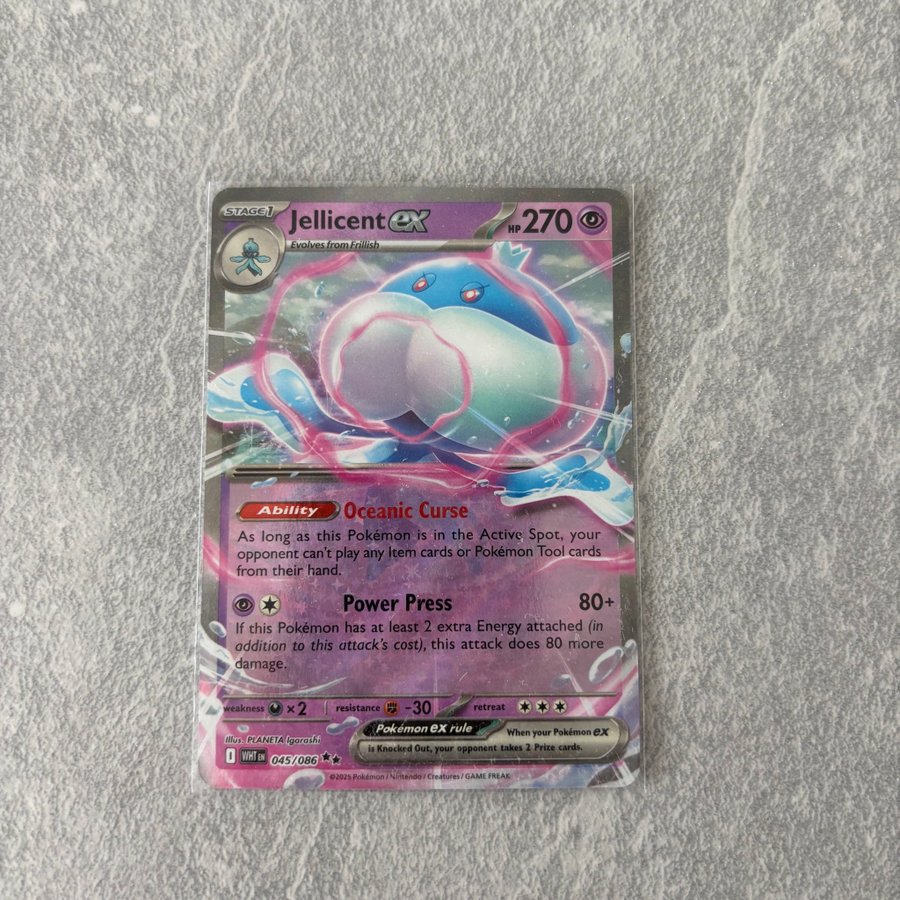 Se produkter som liknar Pokemon TCG Jellicent ex Whit.. på Tradera ...