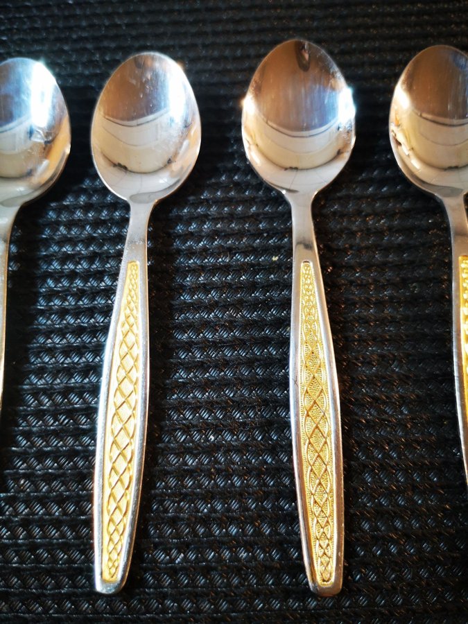 Guldi Nilsjohan 9 st kaffeskedar - Rostfritt Gu.. | Köp på Tradera ...