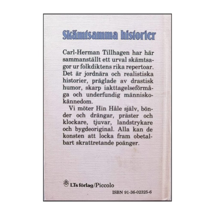 Carl-Herman Tillhagen: Skämtsamma Historier | Köp på Tradera (706050684)