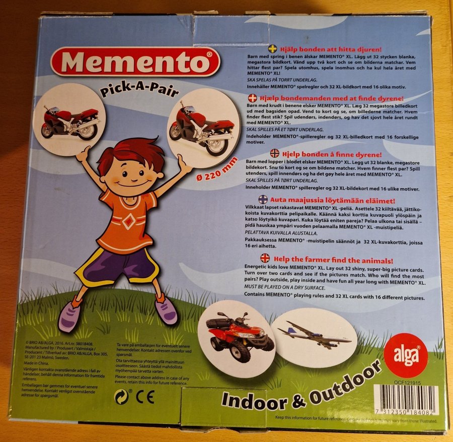 Memento Pick-A-Pair XL Komplett | Köp på Tradera (711323950)