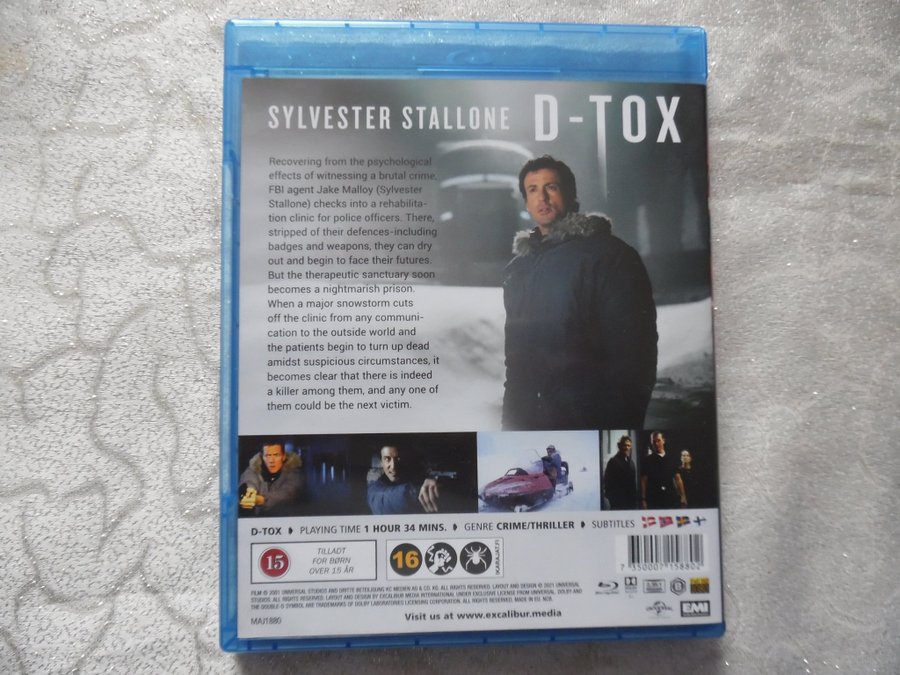 D - TOX. SYLVESTER STALLONE. Blu-ray med svensk.. | Köp på Tradera ...