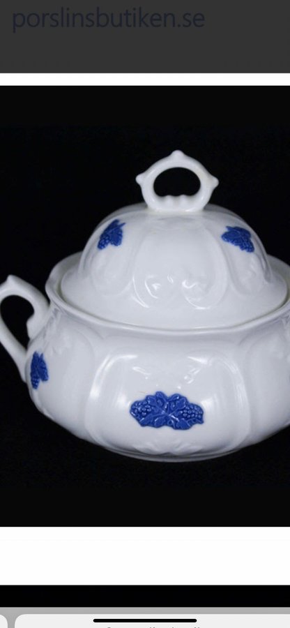Blå Blom Gustavsberg sockerskål med lock perfek.. | Köp på Tradera ...