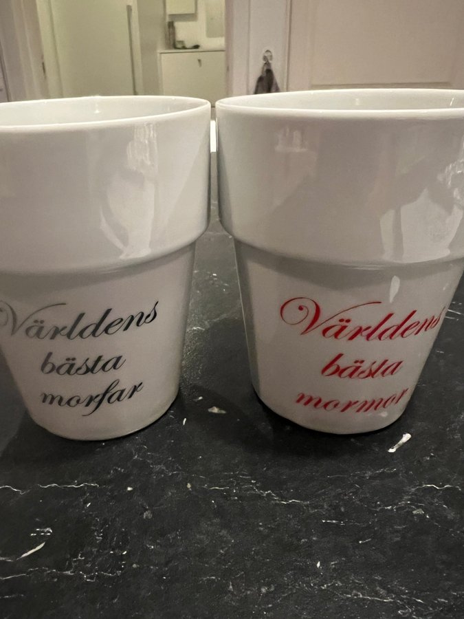 Muggar - Världens bästa morfar och mormor | Köp på Tradera (704382123)