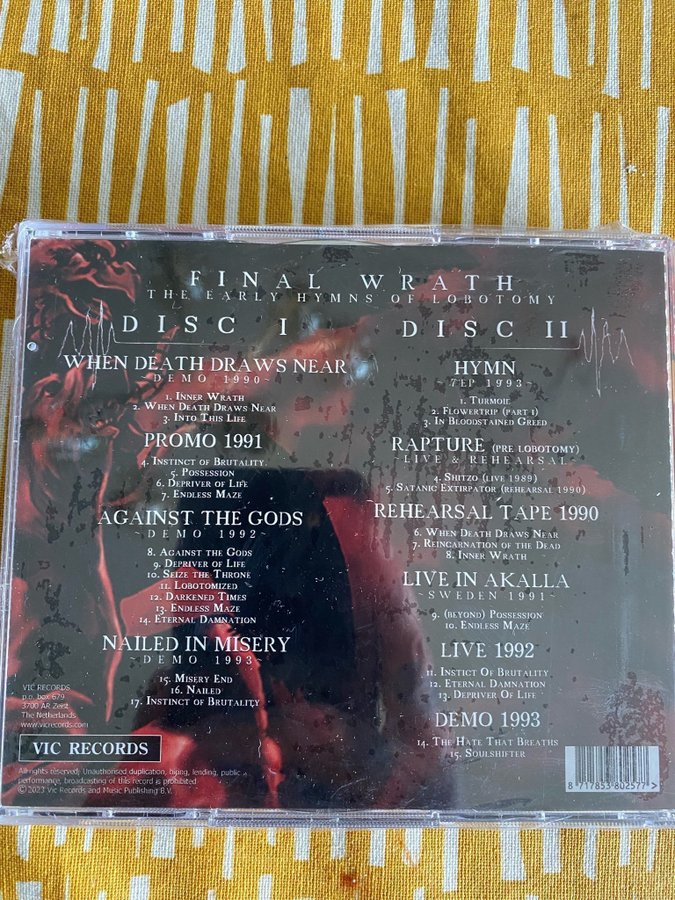 Lobotomy - Final Wrath: The Early Hymns of Lobo.. | Köp på Tradera ...