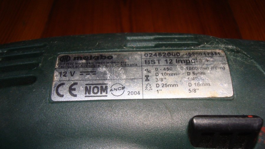 Metabo BST 12 Impuls Borrskruvdragare med 2 bat.. | Köp på Tradera ...