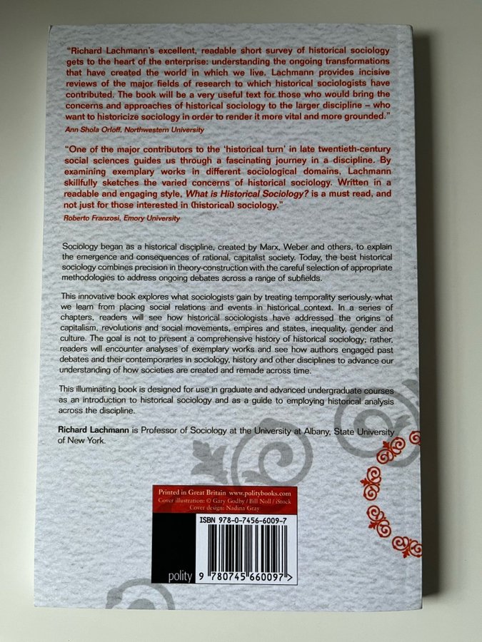 Bok What is Historical Sociology? Richard Lachm.. | Köp på Tradera ...