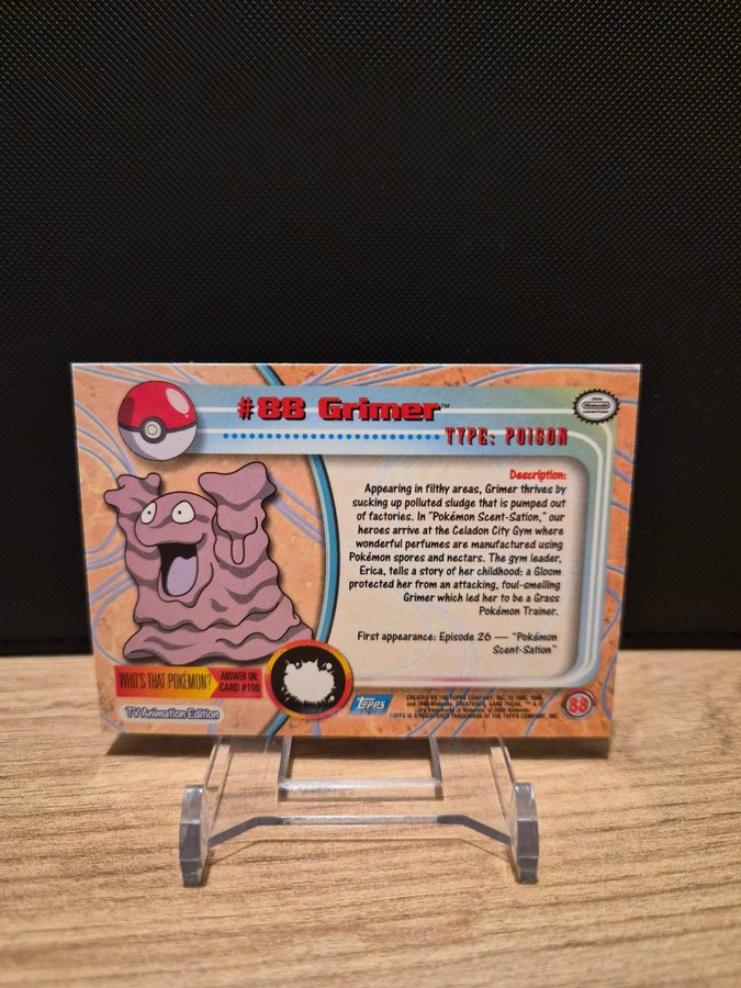 Pokemon Topps Holo - #88 Grimer | Köp på Tradera (708907069)