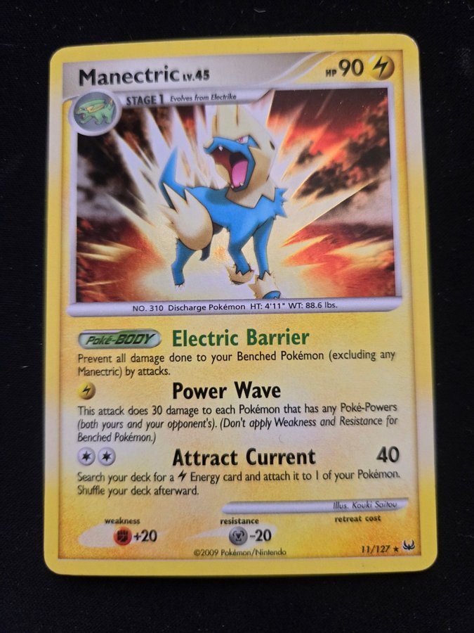Manectric Pokémonkort 11/127 | Köp på Tradera (704557932)
