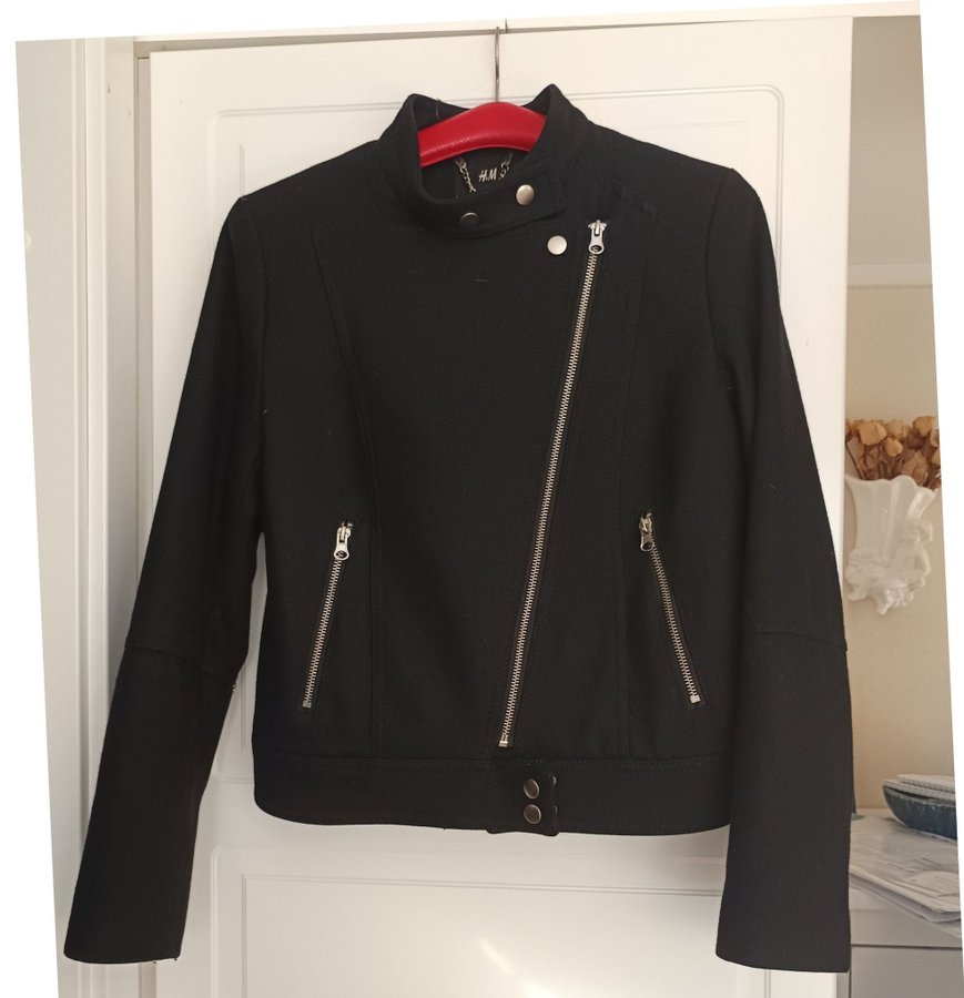 HM biker jacket, speciell kollektion. St 38 | Köp på Tradera (708528913)