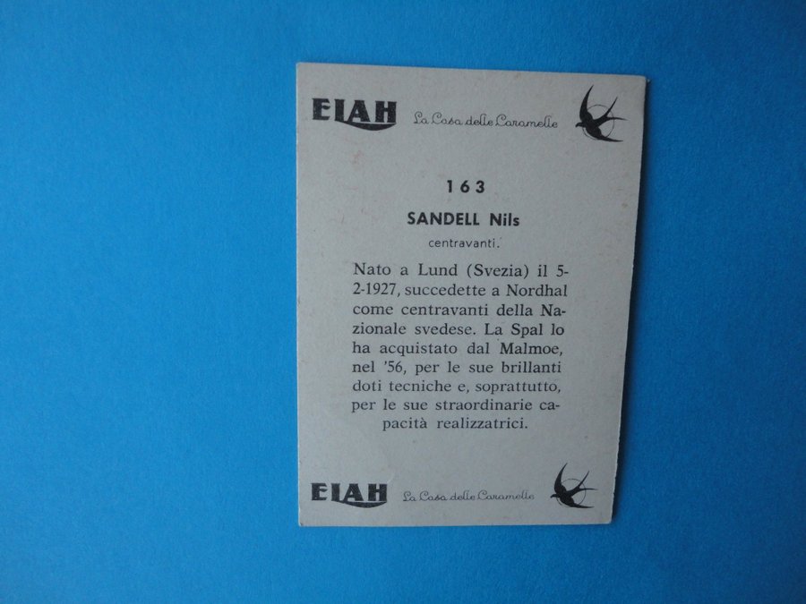 Samlarbild från Italien, Nils-Åke "Kajan" Sande.. | Köp på Tradera ...