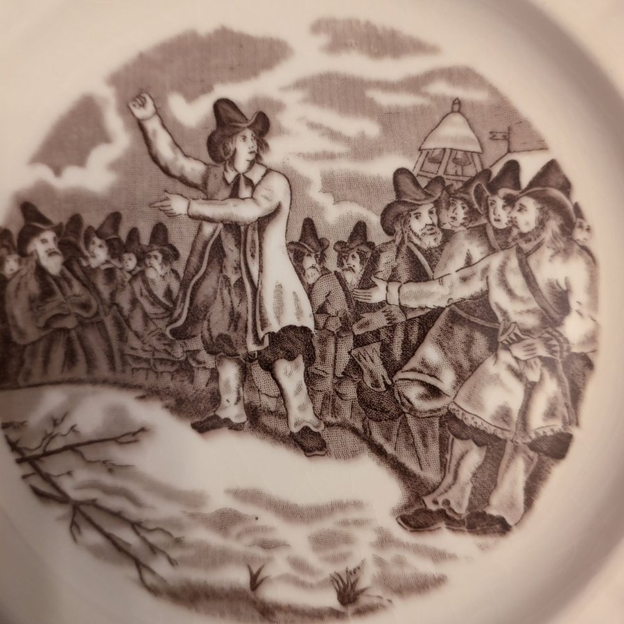 Gustavsberg Tallrik - Gustav Vasa Talar Till Da.. | Köp på Tradera ...