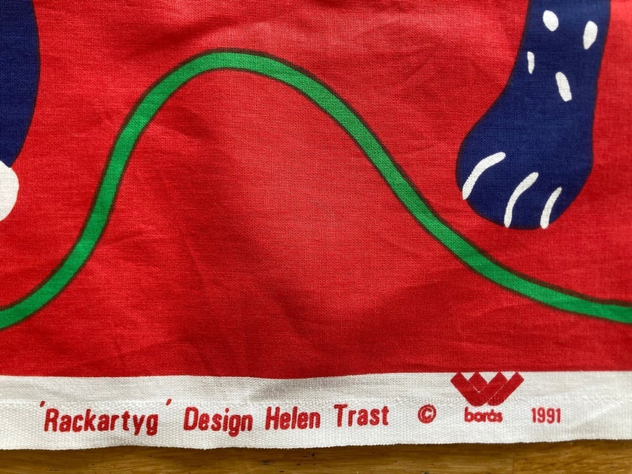 Vintage tyg Helen Trast ” Rackartyg ” 1991 | Köp på Tradera (737004860)