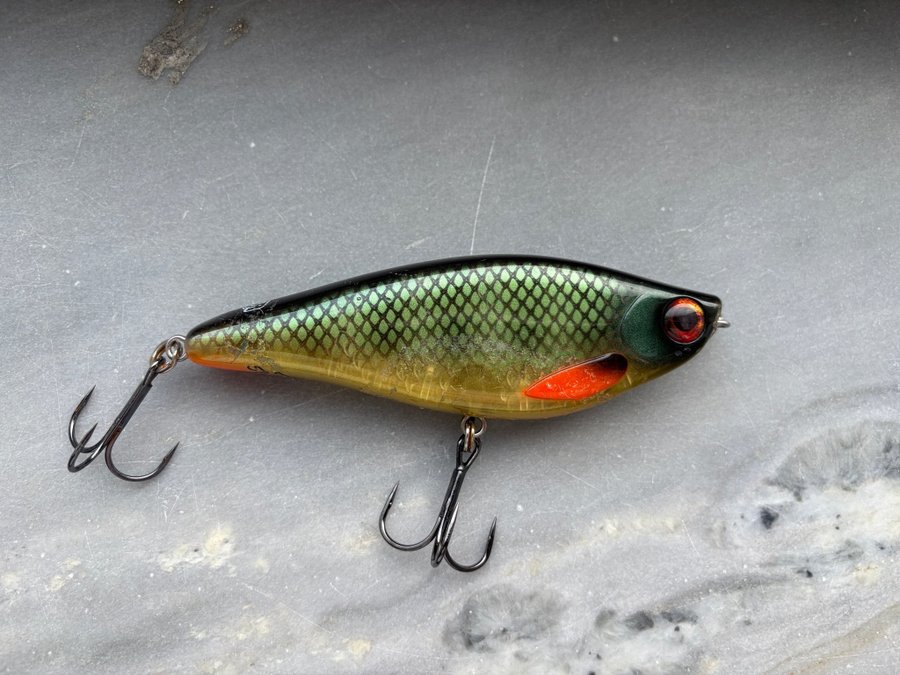 Scout Swimmer 12,5cm 61g Shallow - Absinthe Perch | Köp på Tradera ...