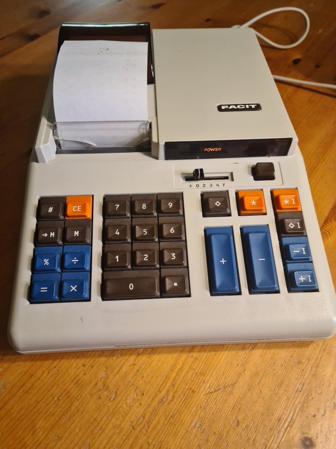 Facit räknemaskin miniräknare kalkylator med ut.. | Köp på Tradera ...