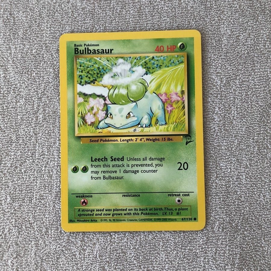 Se produkter som liknar Bulbasaur 67/130 [Base Set 2] på Tradera (689336485)