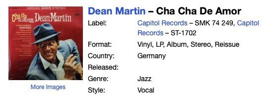 Dean Martin Cha Cha De Amor