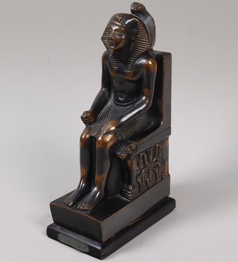 2kg's Sculpture Brons "Pharaoh Chephren" (Khafr.. | Köp på Tradera ...
