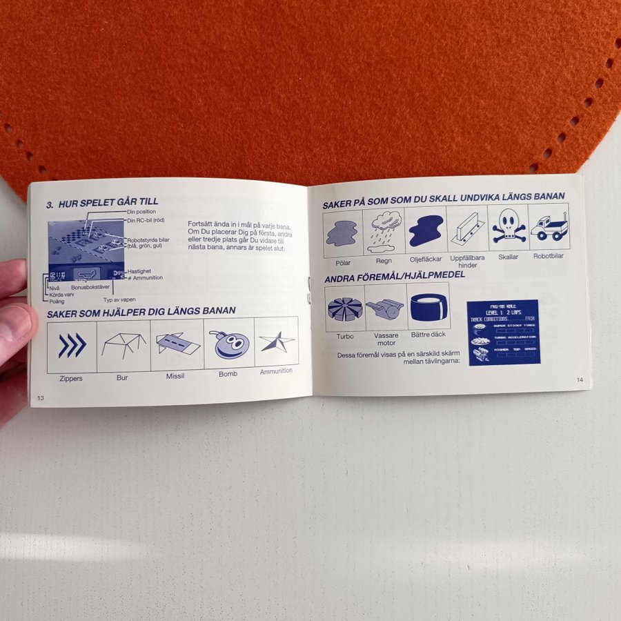 R.C. PRO-AM Svensk Manual (SCN) - Nintendo NES | Köp på Tradera (708762363)