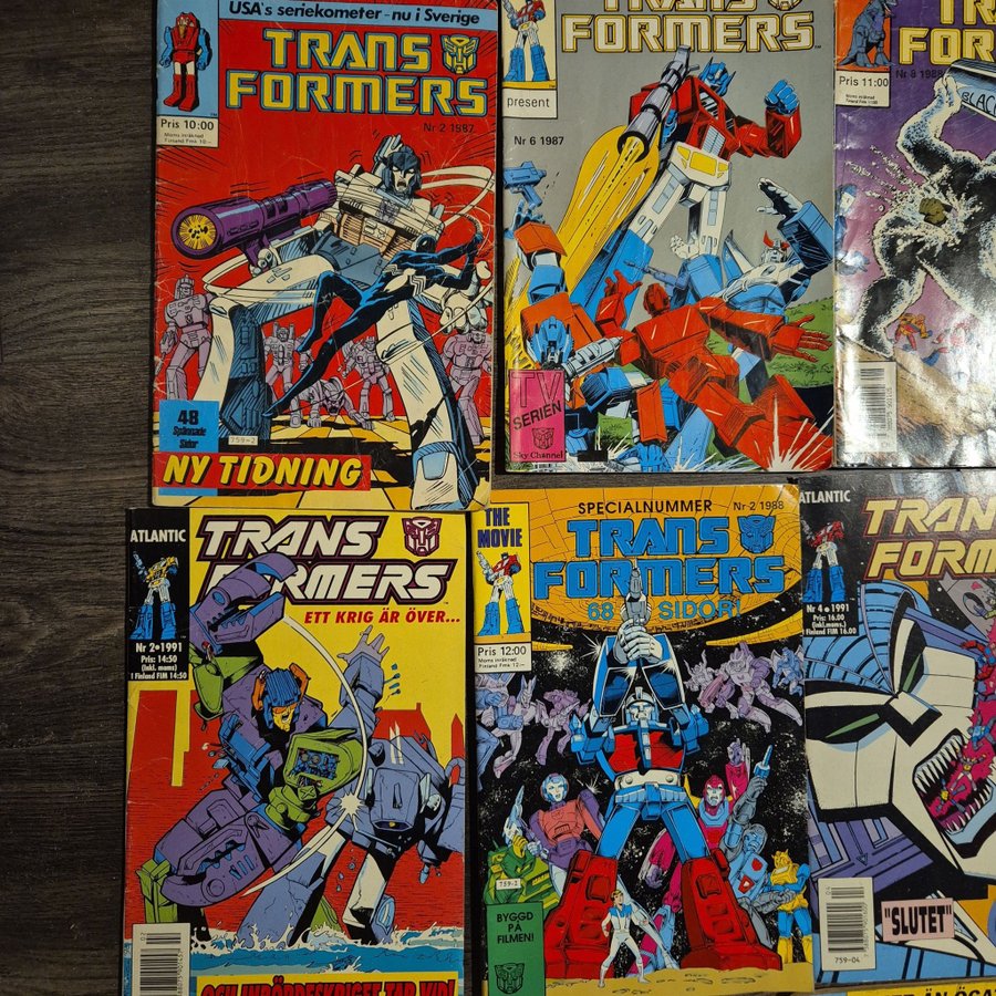 Transformers serietidningar, 1987-1993 ( inkl a.. | Köp på Tradera ...
