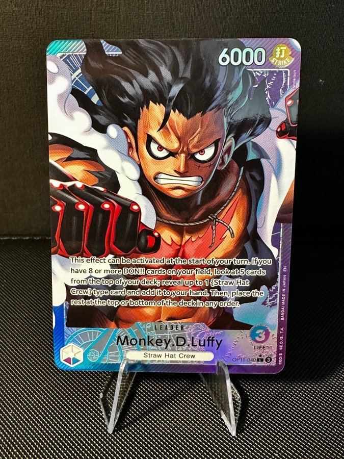 Monkey D. Luffy OP11-040 Leader – A Fist of Div.. | Köp på Tradera ...