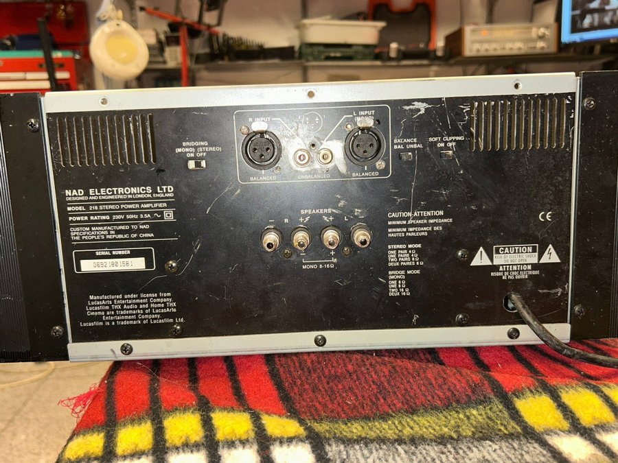 NAD 218 THX Stereo Slutsteg 430W | Köp på Tradera (711777609)