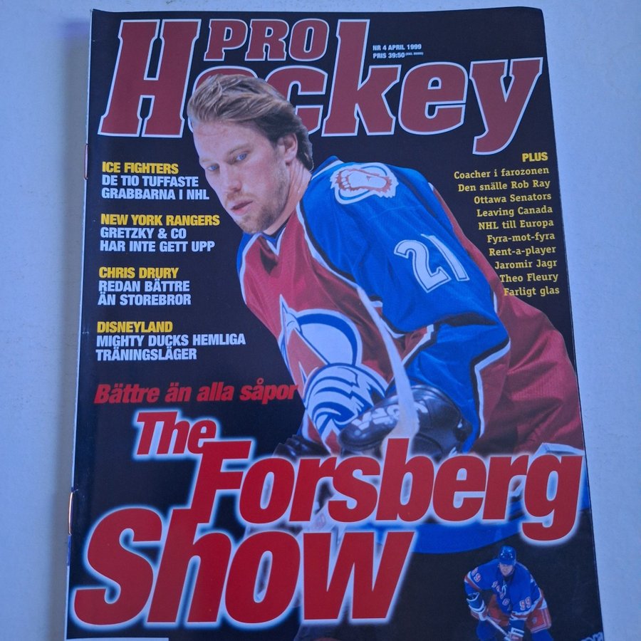 Pro Hockey, Nr 4 April 1999 - poster Peter Fors.. | Köp på Tradera ...