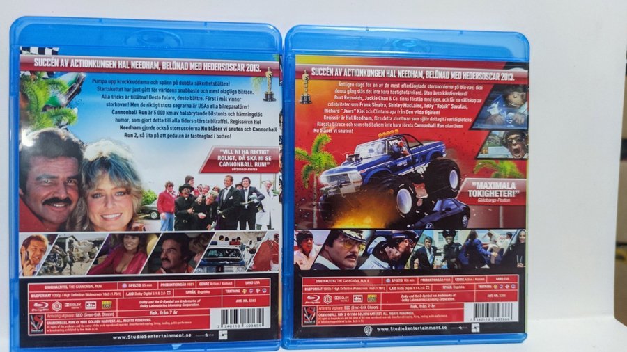 Cannonball Run 1.2 Blu-Ray Svensk Text. Studio s | Köp på Tradera ...
