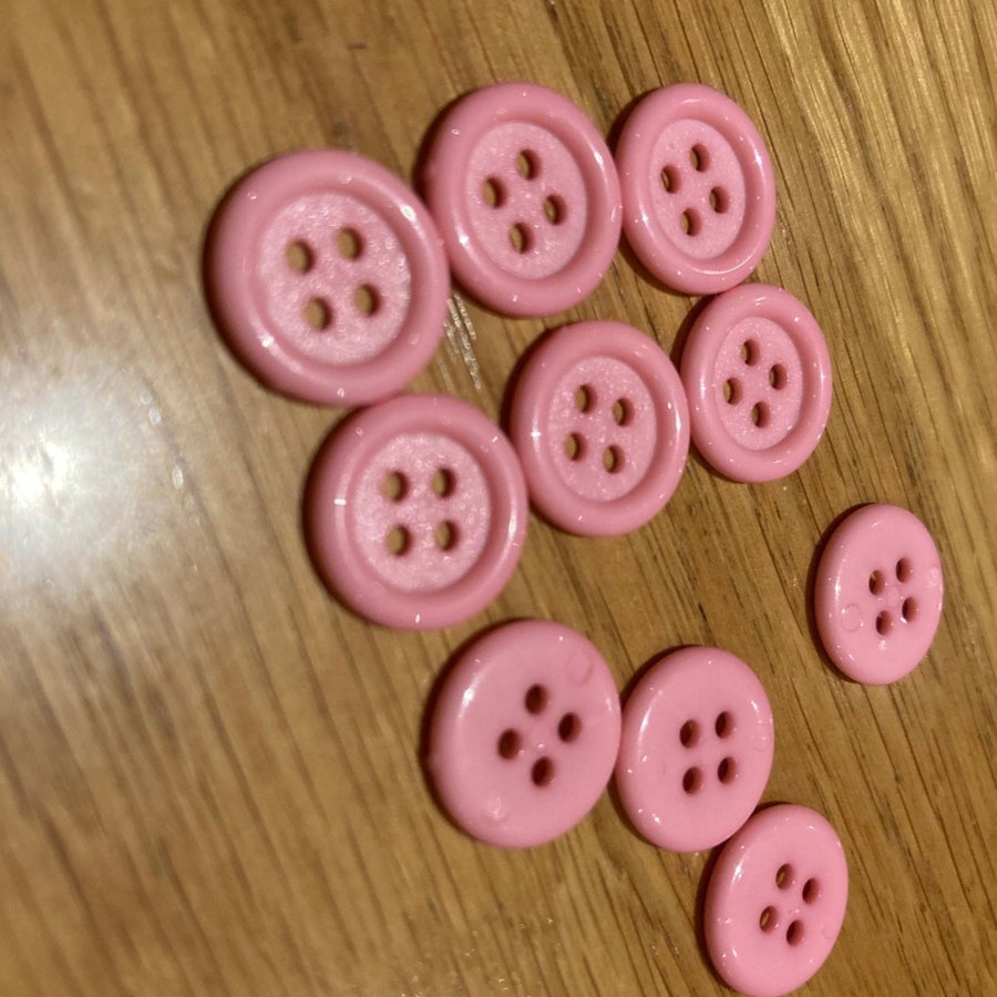 Tio fina Rosa Knappar! | Köp på Tradera (696845168)