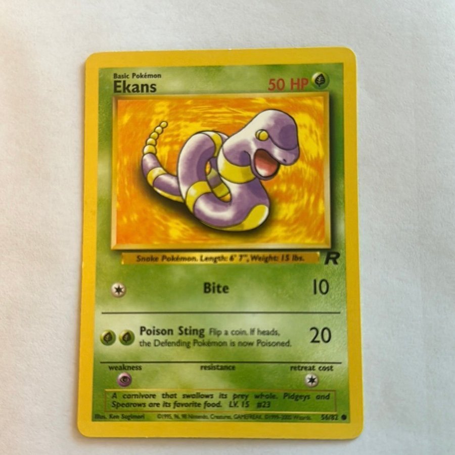 Ekans 56/82 Team Rocket | Pokémon | Köp på Tradera (713454872)