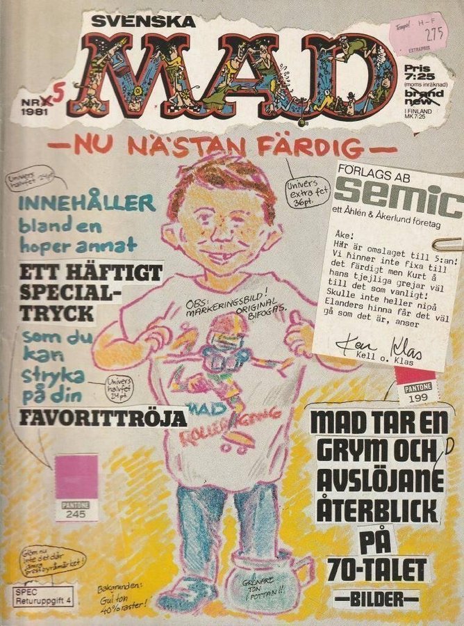 Svenska MAD Album, tidningar 80-tal. | Köp på Tradera (710962812)