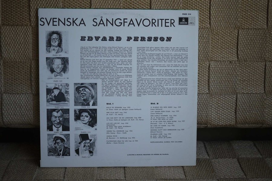 Edvard Persson - Samma titel LP | Köp på Tradera (708710920)