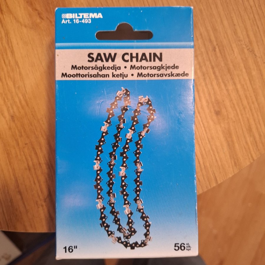 Motorsågskedja 16 tum Biltema | Köp på Tradera (710353839)