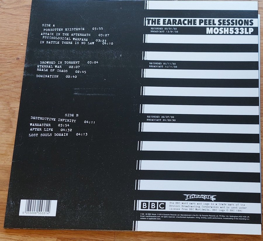 Bolt Thrower – Grind Madness At The BBC - Peel .. | Köp på Tradera ...