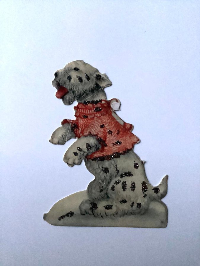 AFKH Gullig hund Bokmärke 7 cm Med glitter Gaml.. | Köp på Tradera ...