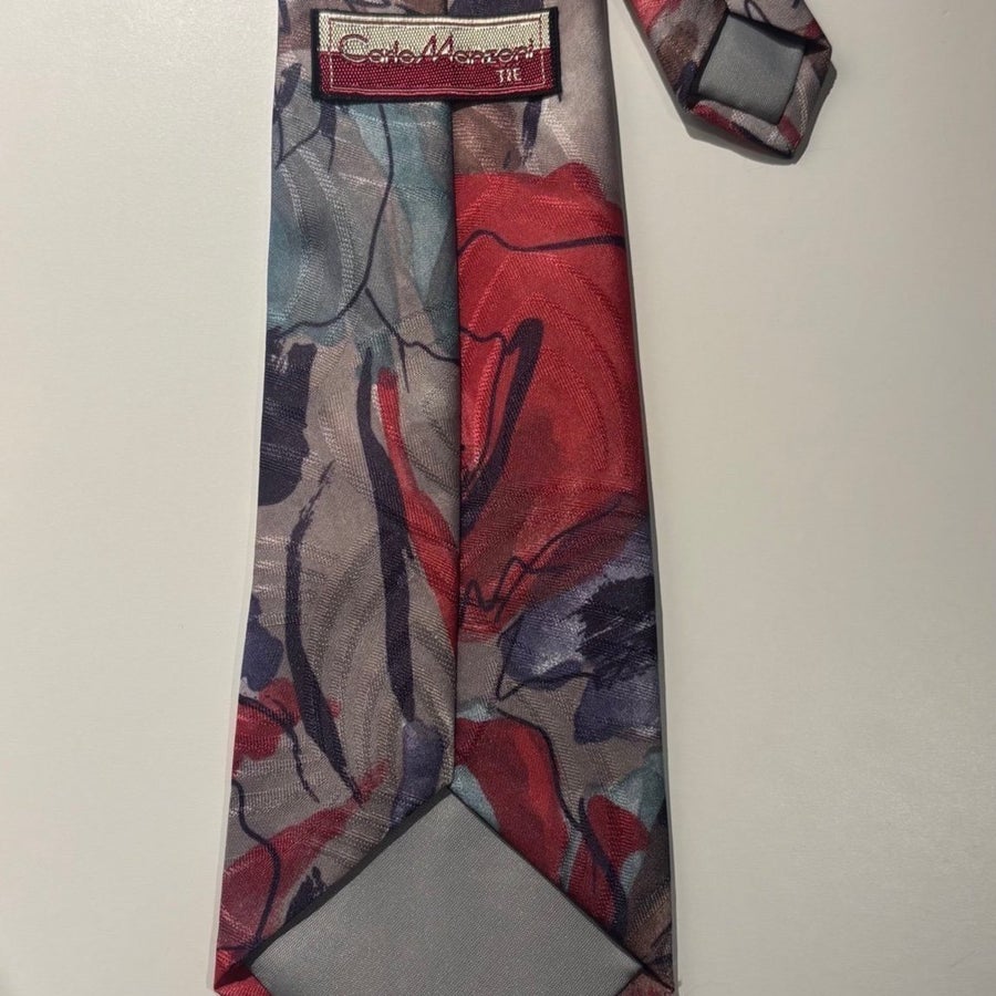 Vintage Carlo Mantoni flerfärgad slips. NYSTRUKEN | Köp på Tradera ...