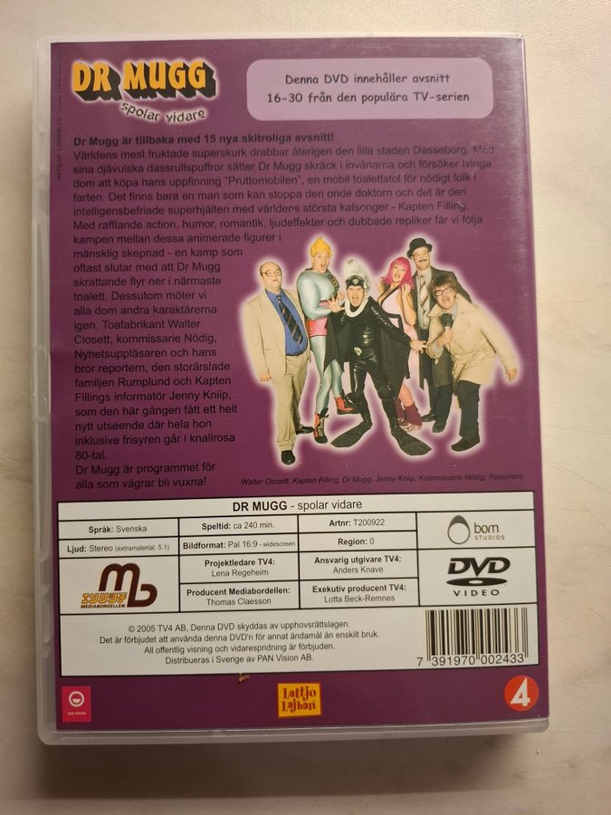 Dr Mugg - Spolar Vidare DVD | Köp på Tradera (714271856)