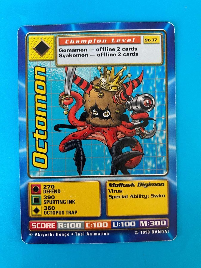 Digimon Octomon Champion Level | Köp från Cardmaniacs på Tradera ...