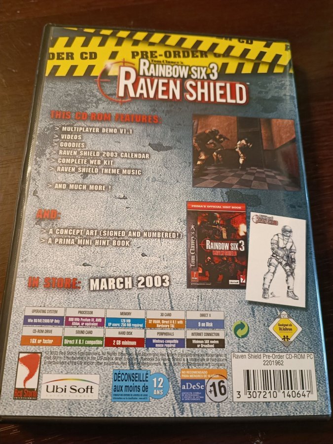 Tom Clancy's Rainbow Six 3: Raven Shield - Pre-.. | Köp på Tradera ...