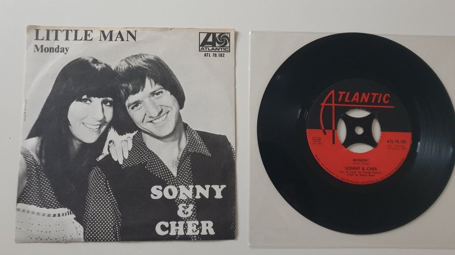 Sonny & Cher - Little Man - Vinylsingel | Köp på Tradera (702515669)