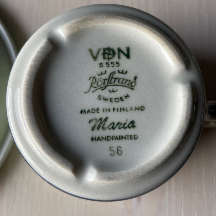 Kaffekoppar med fat Maria av Marianne Westman R.. | Köp på Tradera ...